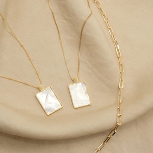 Pearl Necklace Set | Gold Pearl Necklace | 18k Gold Filled Paperclip ...