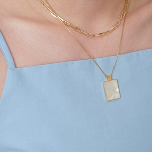 Pearl Necklace Set | Gold Pearl Necklace | 18k Gold Filled Paperclip ...