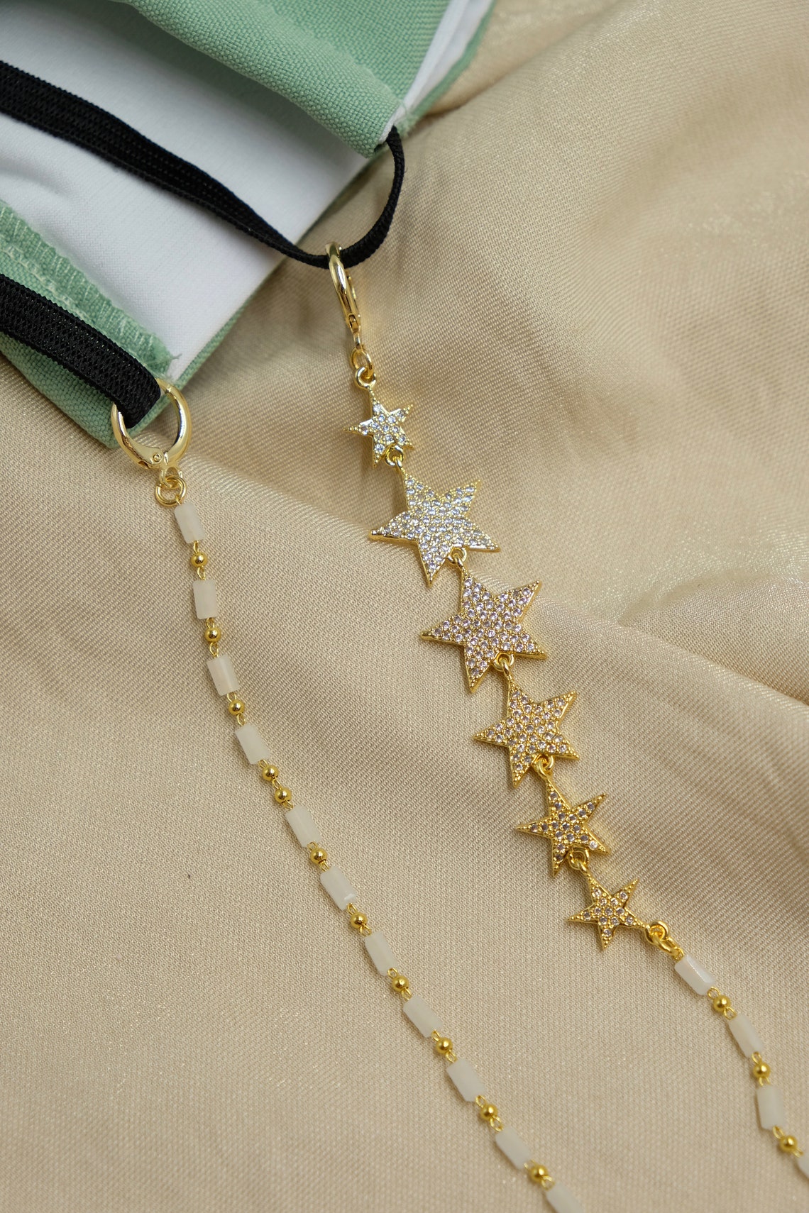 Face Mask Chain Gold Necklace Face Mask Holder Chain ONLY | Etsy