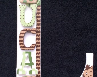 Monkey letters | Etsy