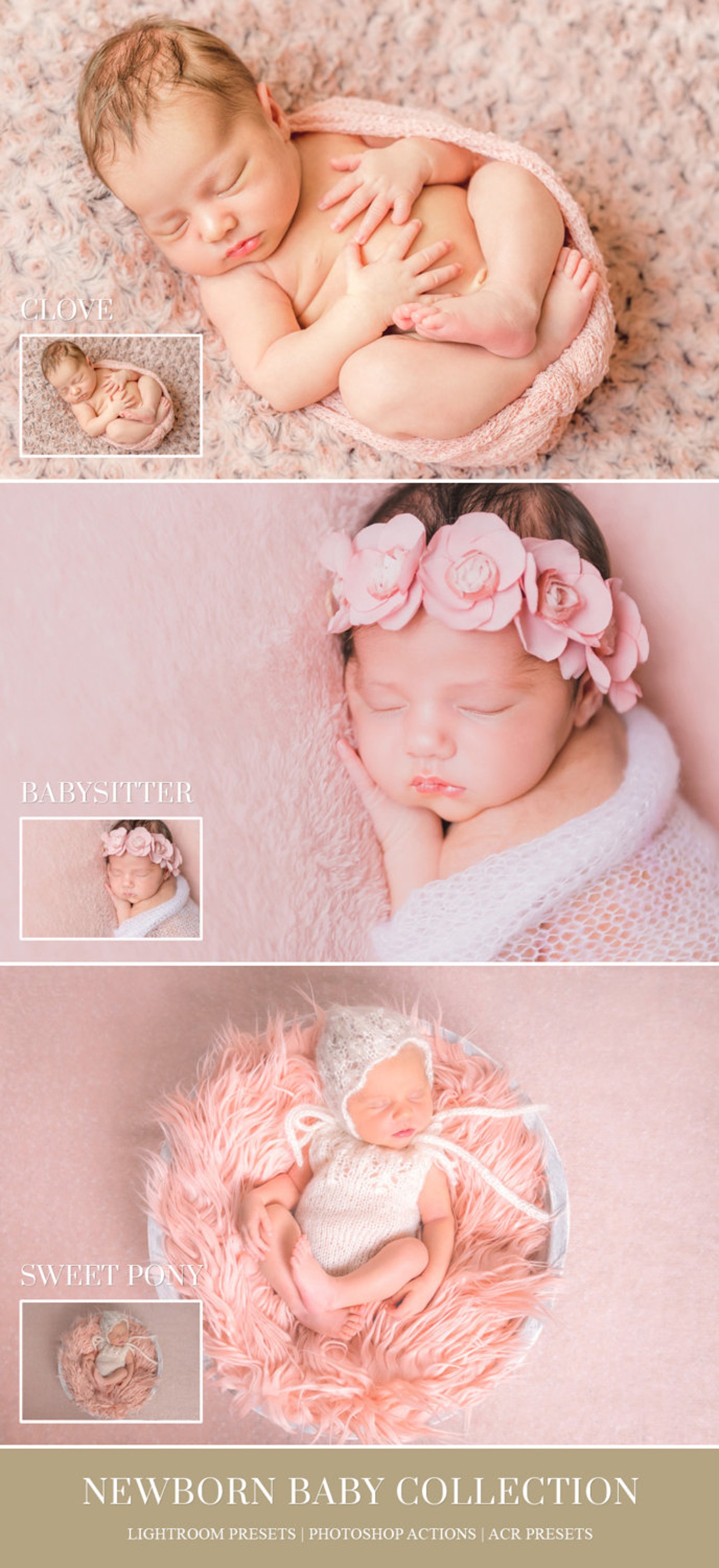 Newborn Lightroom Presets Bundle Portrait Photography Lightroom 6 Cc ...