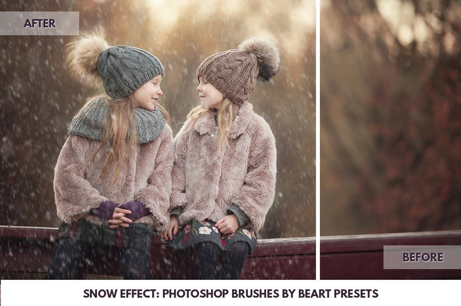 Snow Overlays Photoshop Snow Photoshop Actions and Brushes - Etsy