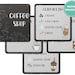 Printable Coffee Shop Recipe Cards | Printable Activity for Kids ...