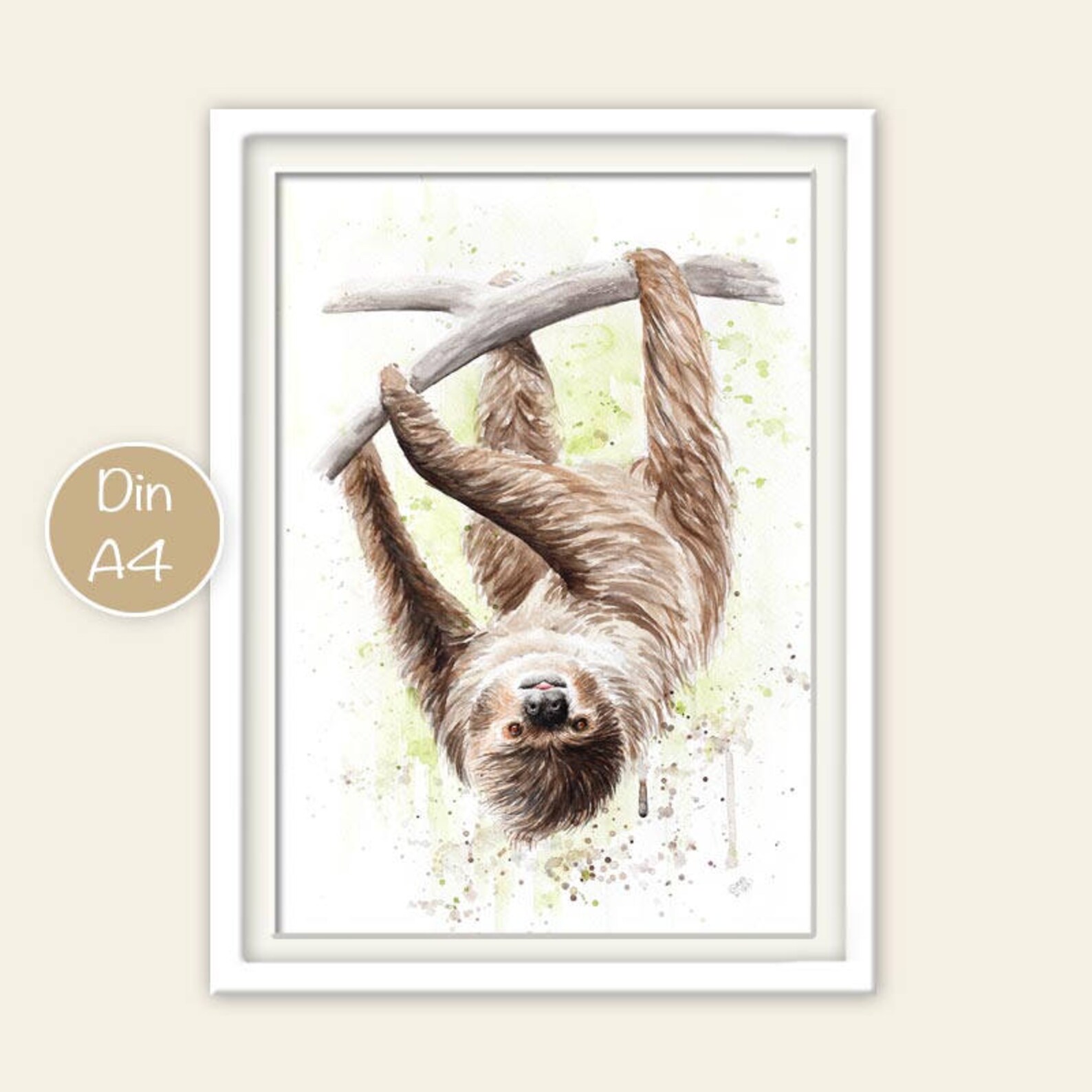 Faultier Poster, Faultierposter, Faultier - Etsy.de