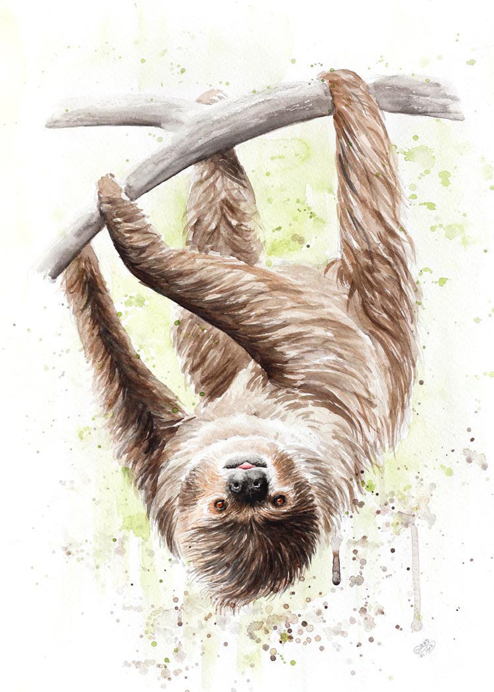 Faultier Poster, Faultierposter, Faultier - Etsy.de