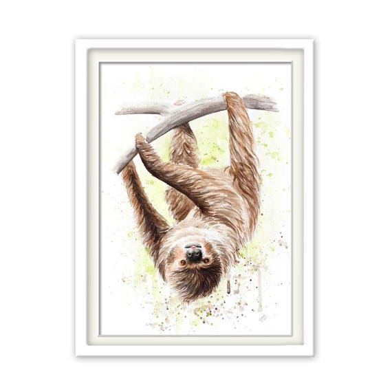 Faultier Poster Faultierposter Faultier | Etsy