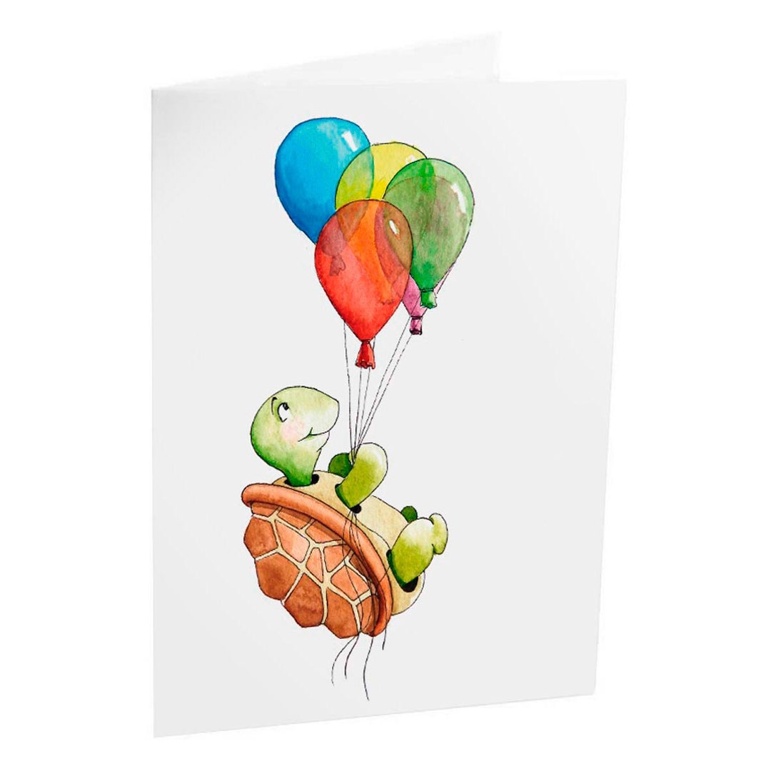 Birthday Card Turtle, Congratulations Card, Greeting Card - Etsy