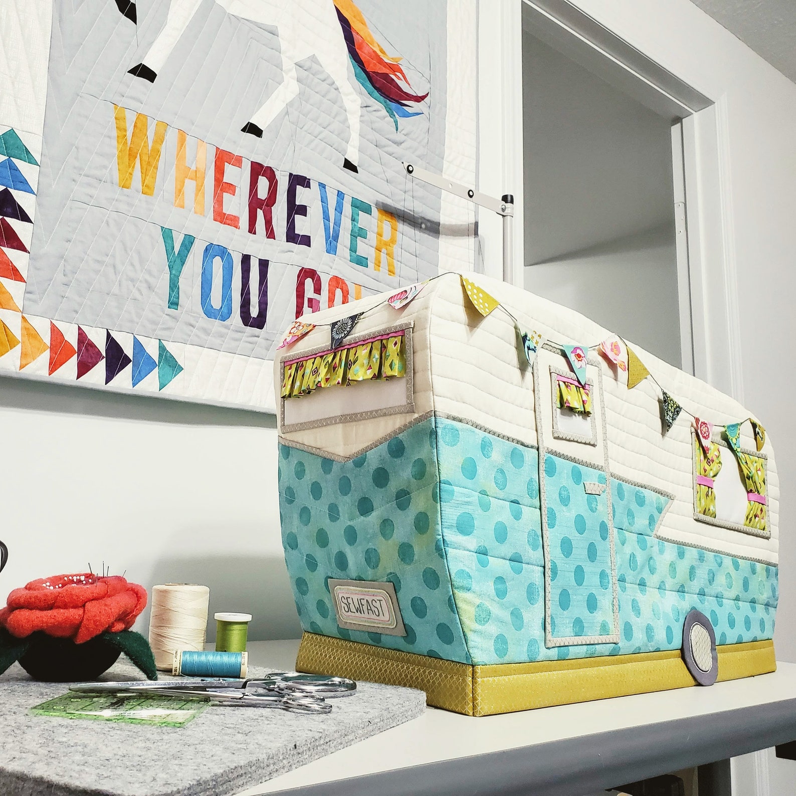 SEWFAST Vintage Camper Trailer Sewing Machine Cover PDF Pattern - Etsy