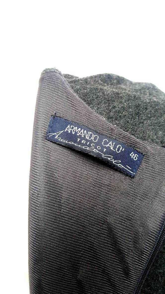 Armando Calo Tricot Vintage Design Dress Made in 90s Boho Unique Gray ...