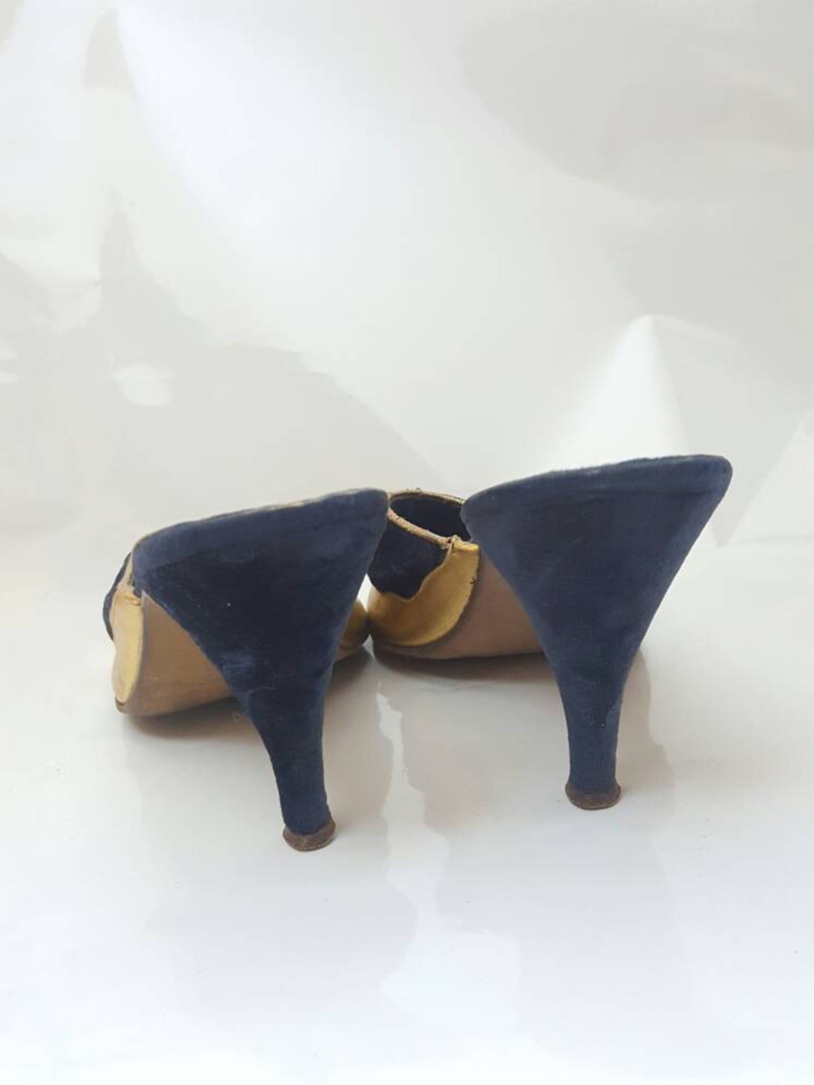 Antique Velvet Shoes Rare 20s 30s Night Out Shoes Have Diamond Motif at ...