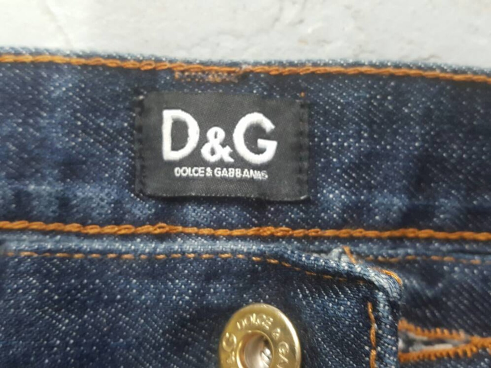 Great Vintage Original D&G Jeans Dark Blue High Waist Garanteed ...