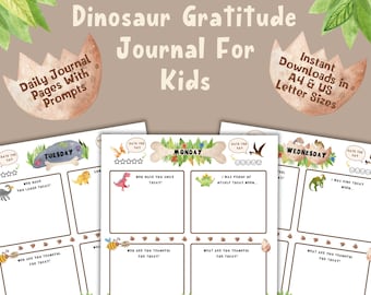Kids' Gratitude Journal Printable | Colourful Daily Journal Pages ...