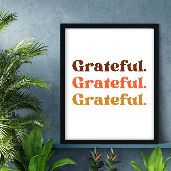Gratitude Poster Mindset Print Affirmation Printable Wall - Etsy