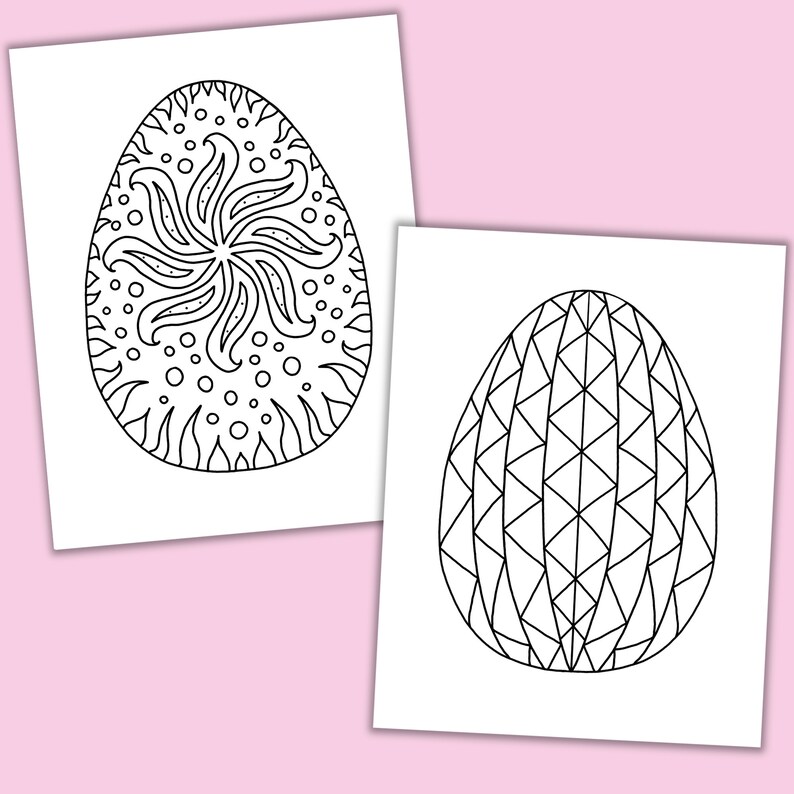 Mindfulness Printable Colouring Pages Easter | Easter Egg Printables ...