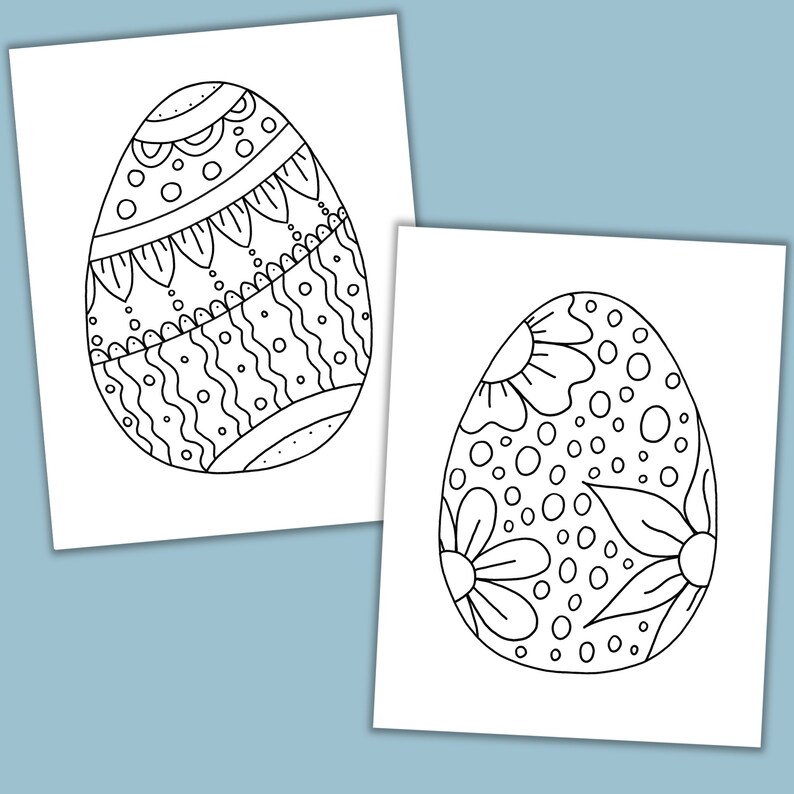 Mindfulness Printable Colouring Pages Easter | Easter Egg Printables ...