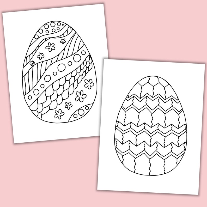 Mindfulness Printable Colouring Pages Easter Easter Egg | Etsy