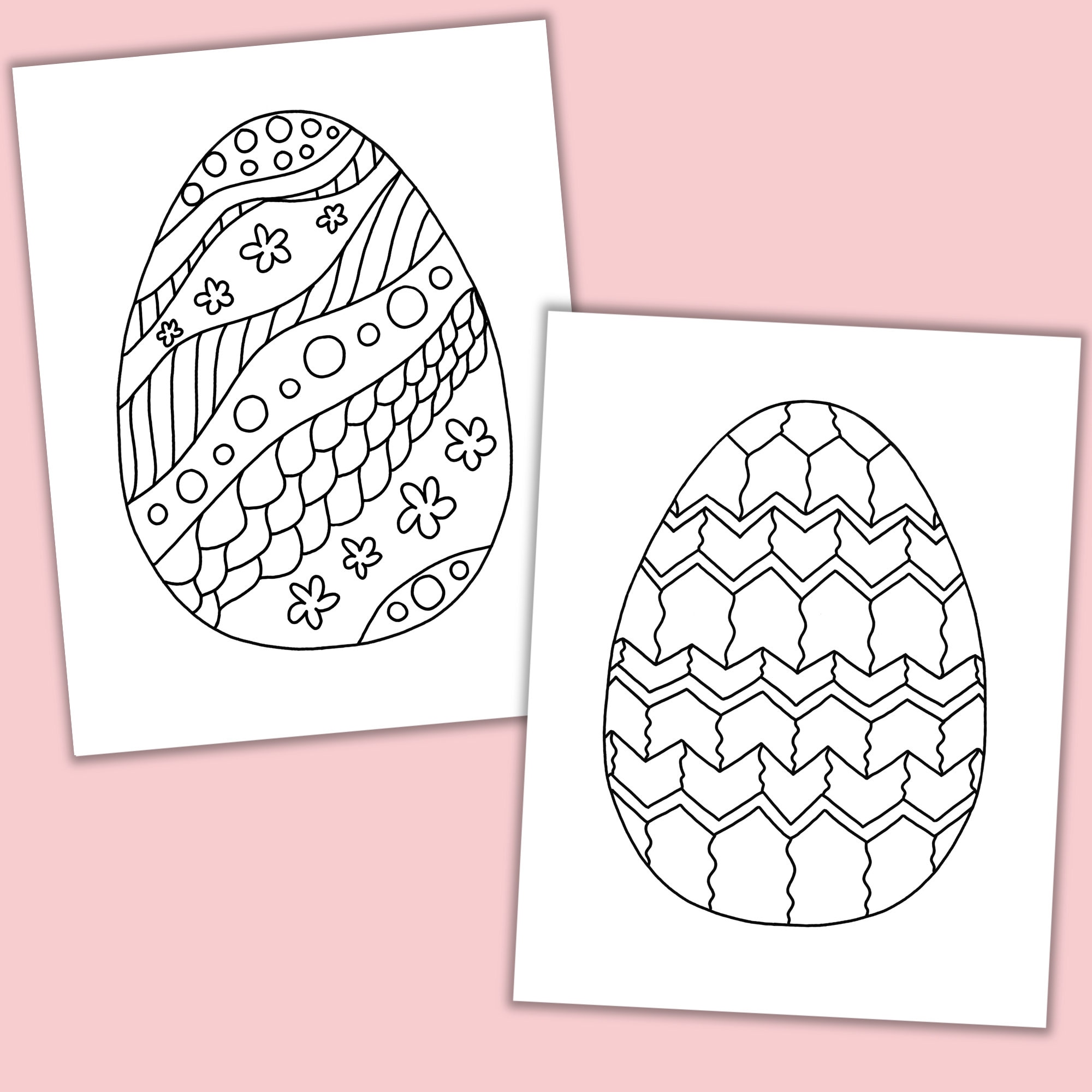 Mindfulness Printable Colouring Pages Easter | Easter Egg Printables ...