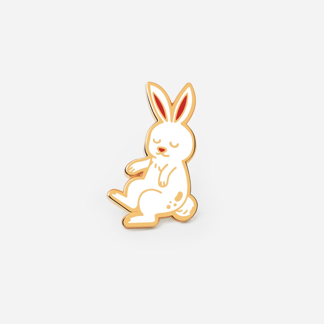 Floating Rabbit Enamel Pin - Etsy Australia
