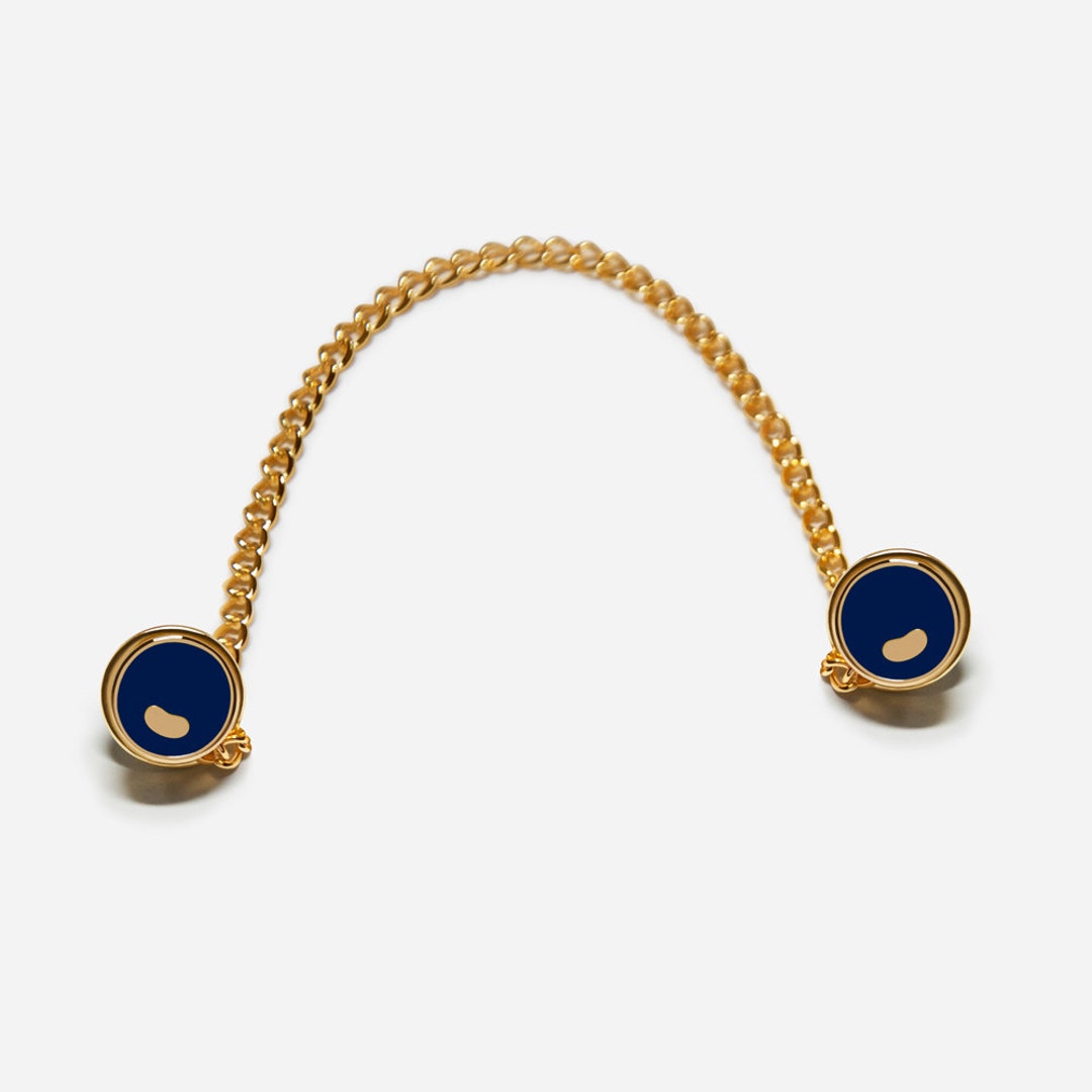 Blue Button Pins, 3-way Collar Pin - Etsy