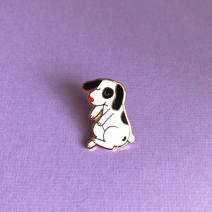 Floating Dog Enamel Pin - Etsy