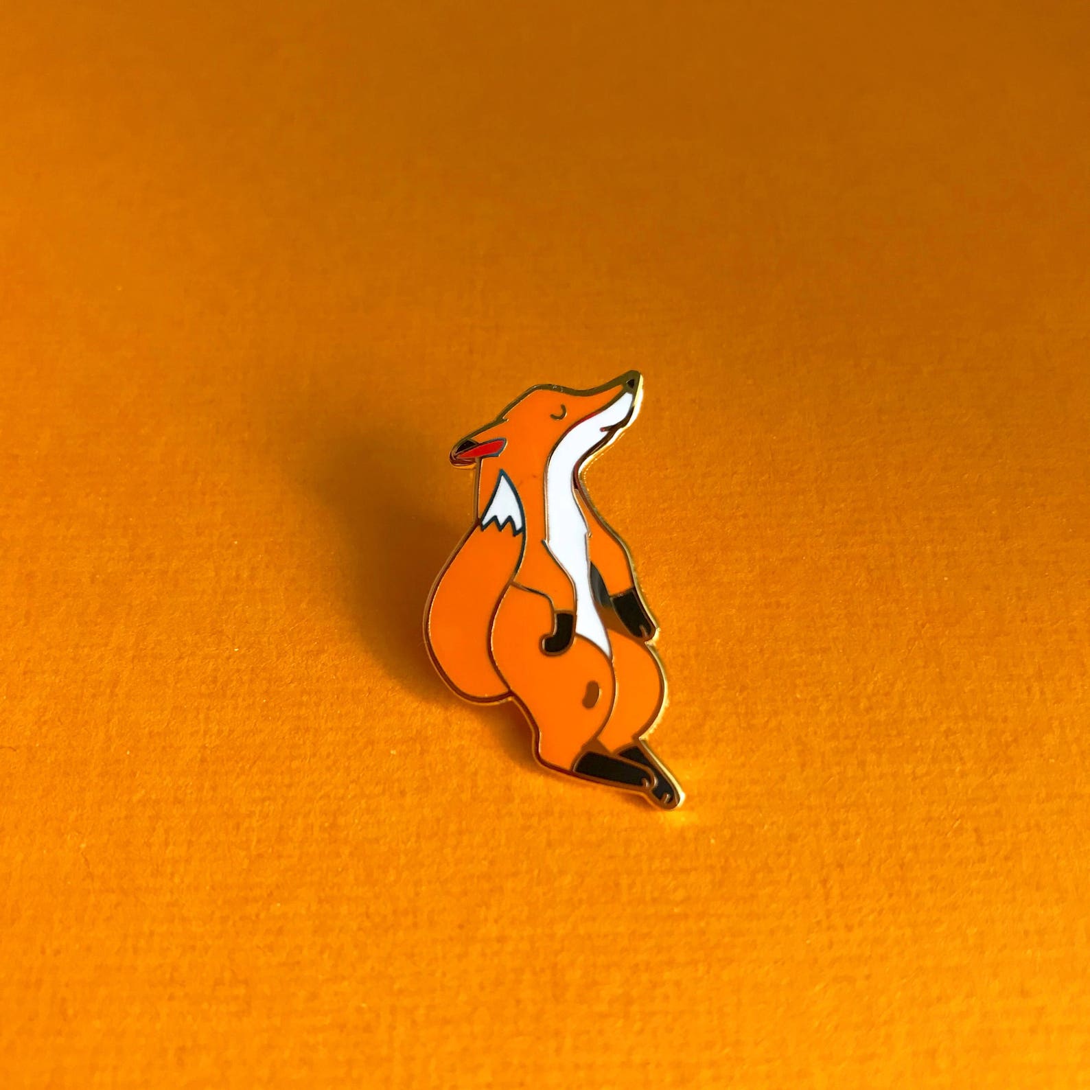 Floating Fox Enamel Pin - Etsy Canada