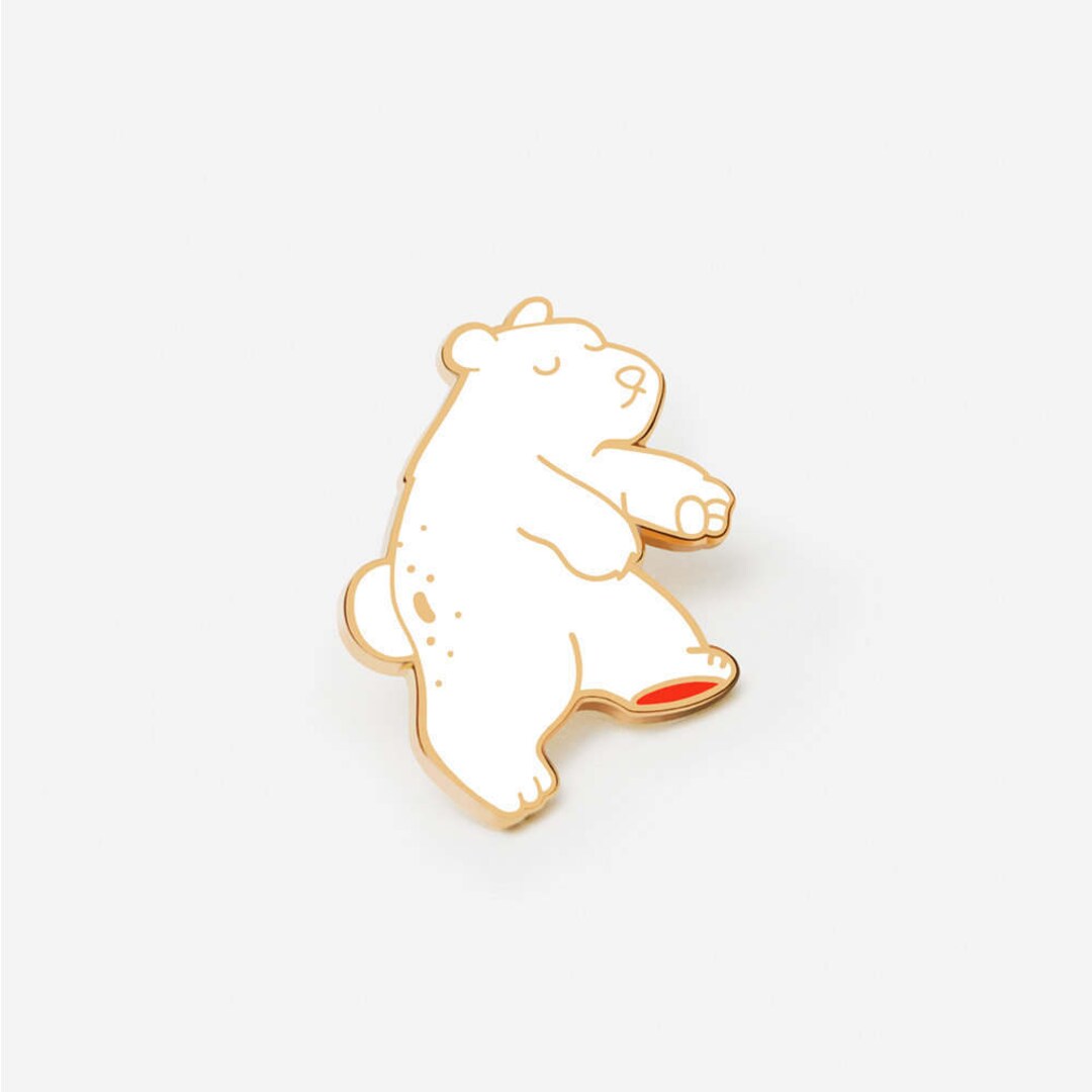 Floating Polar Enamel Pin Bear Pin Bear With Me - Etsy Canada