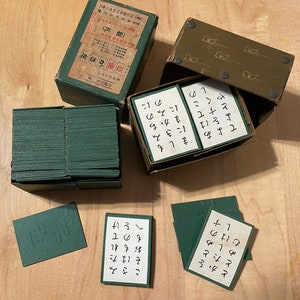 Uta-garuta or Uta Karuta • Japanese Poetry Matching Card Game • Antique ...