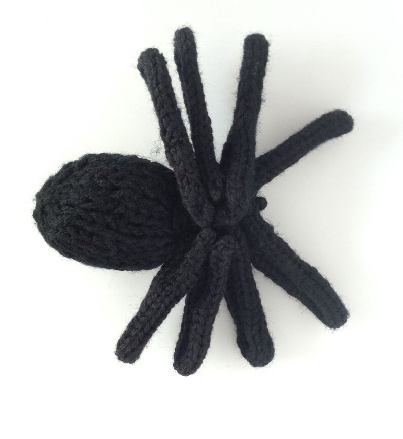 Scary Knit Spider Pattern - Tarantula and Black Widow - PDF Knitting ...
