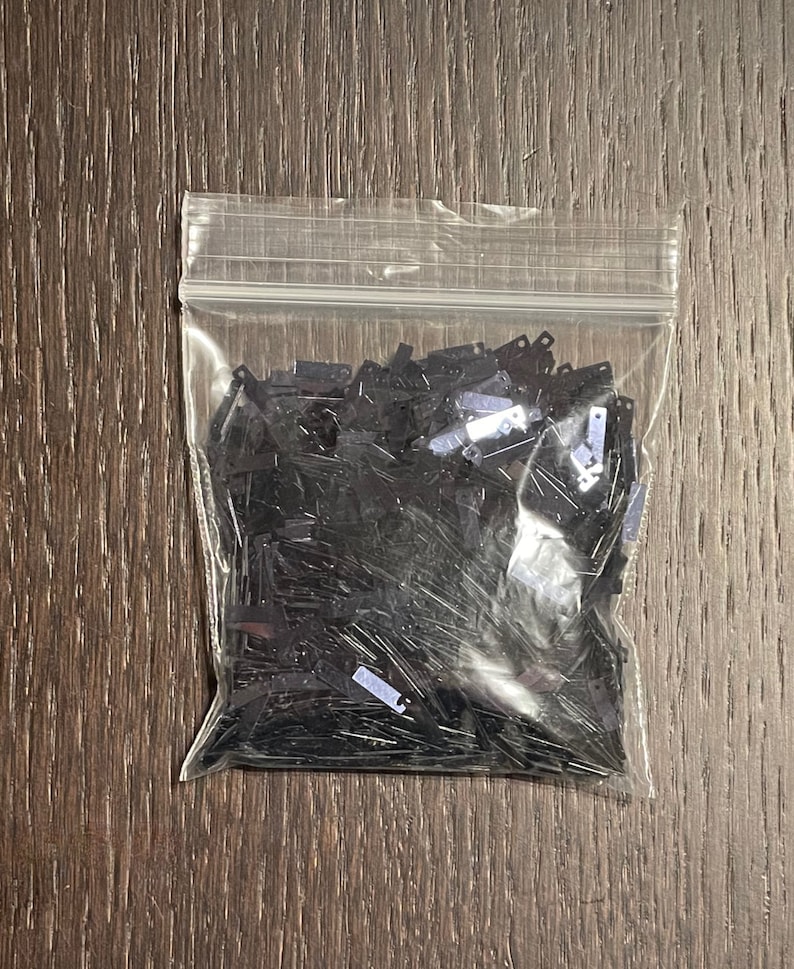 Blue-black Rectangle Flat Italian Sequins - Italiane Paillettes - Etsy