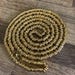 Incan Annular Bead Necklace in Gold Color 44 Inch - Etsy