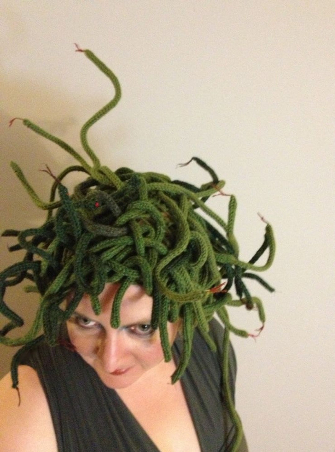 Medusa Knit Hat Pattern - Halloween Costume - Digital Download - Etsy