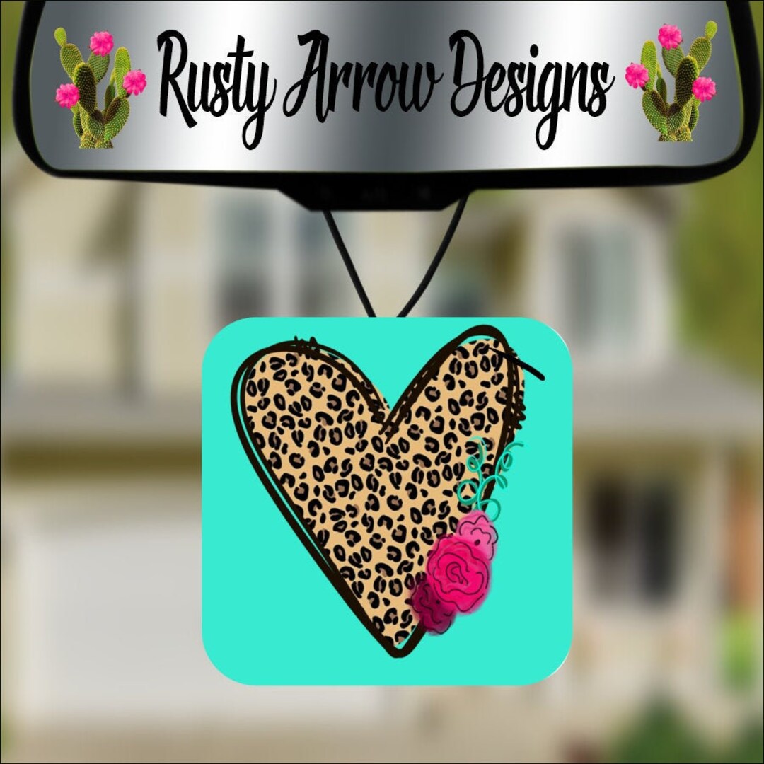 Cheetah Heart Car Air Freshener, Car Freshies, Wholesale Car Scents ...