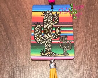 Car Scents Serape Cheetah Cactus Car Air Freshener Includes | Etsy