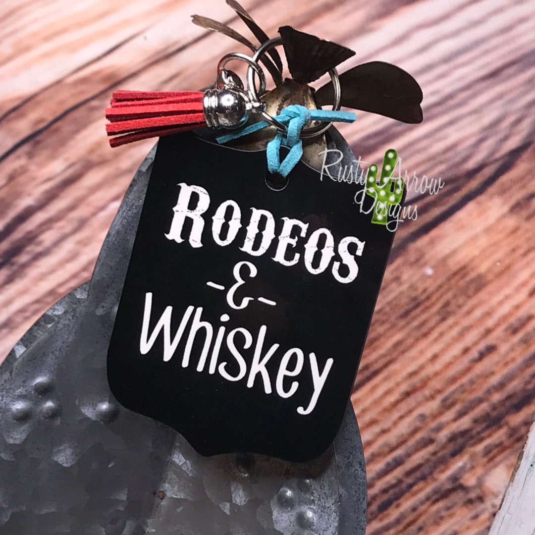Rodeo Back Tag Rodeos and Whiskey - Etsy