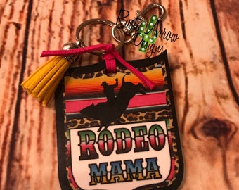 Key Chain Rodeo Back Tag Turn and Burn | Etsy
