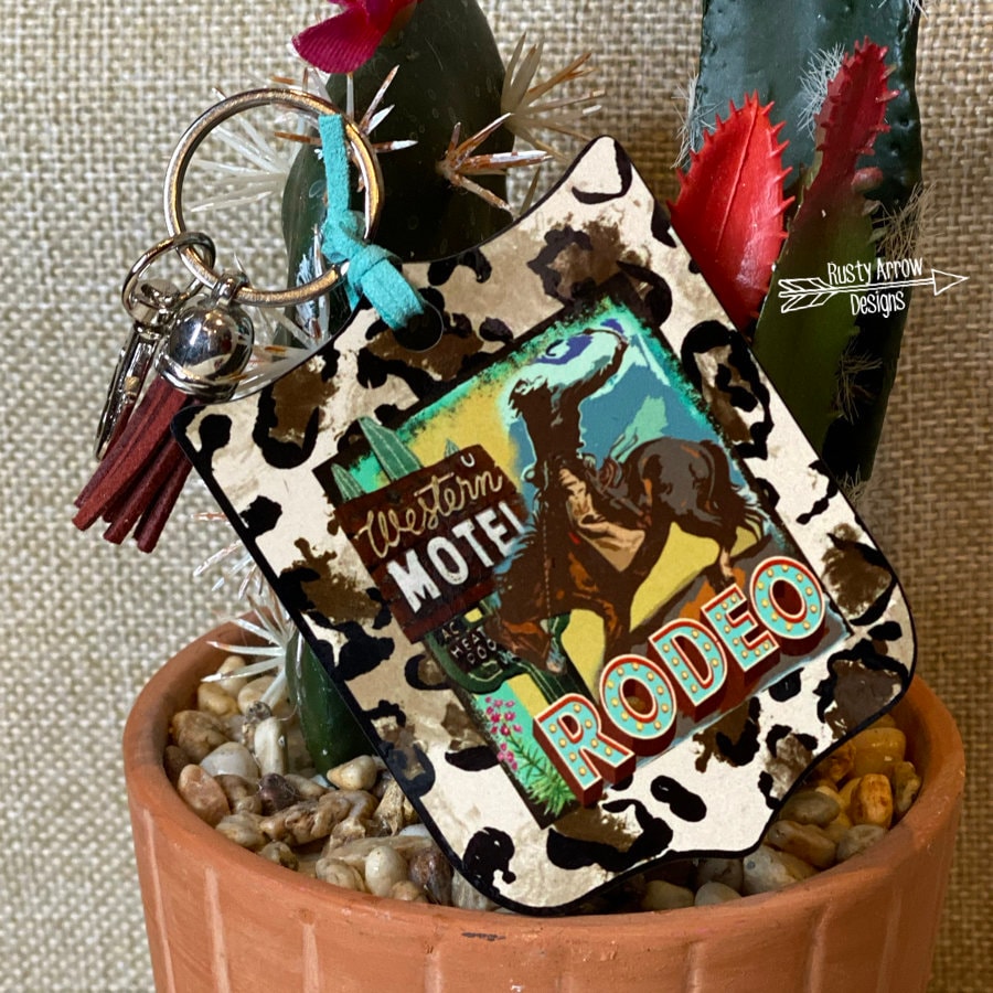 Rodeo Back Tag Keychain Motel Rodeo - Etsy