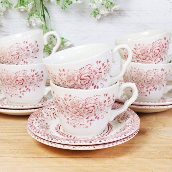 Red Transferware - Etsy