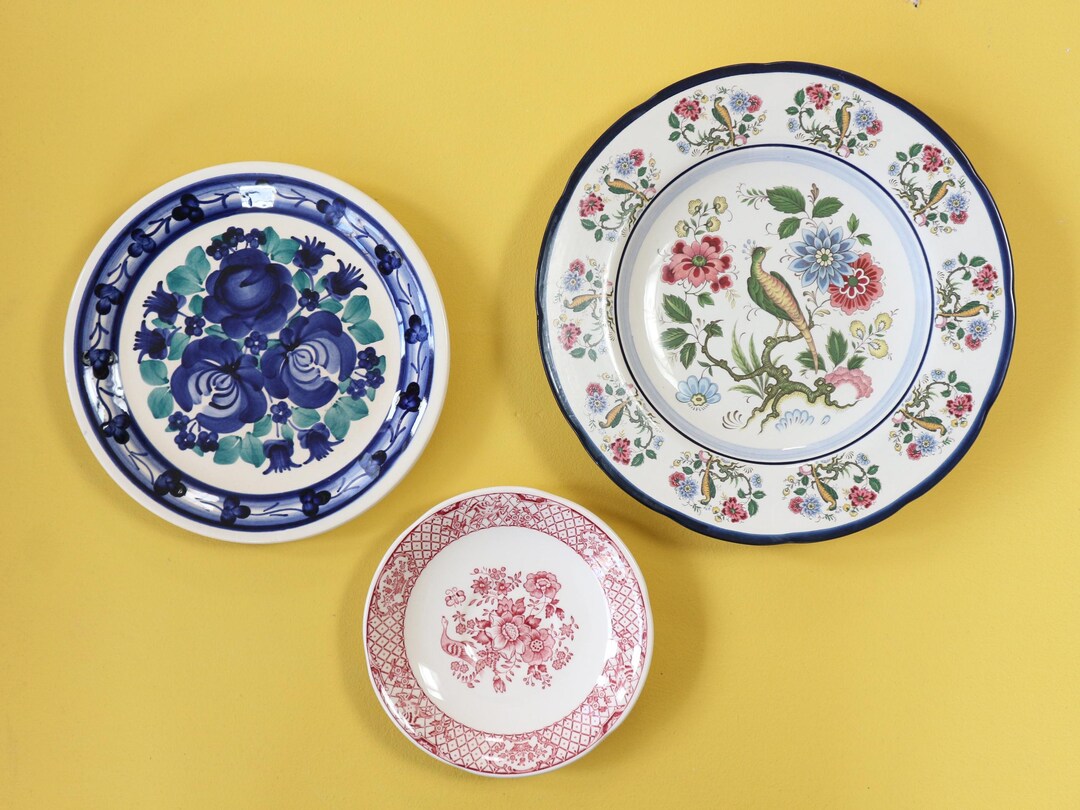 Wall Plate Set of 3 Plates, Instant Wall Plate Collection, Wall Gallery ...