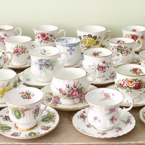 Matching Tea Cups - Etsy