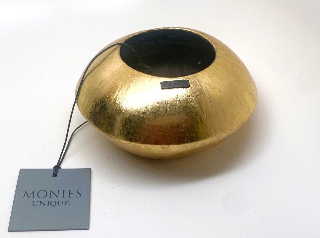 Exquisite Monies Gerda Lynggaard Gold Foil Coco Massive Bangle Bracelet - Etsy