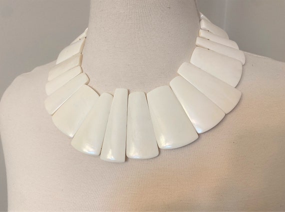 Stunning Gerda Lynggaard - Monies Buffalo's Bone Bib … - Gem