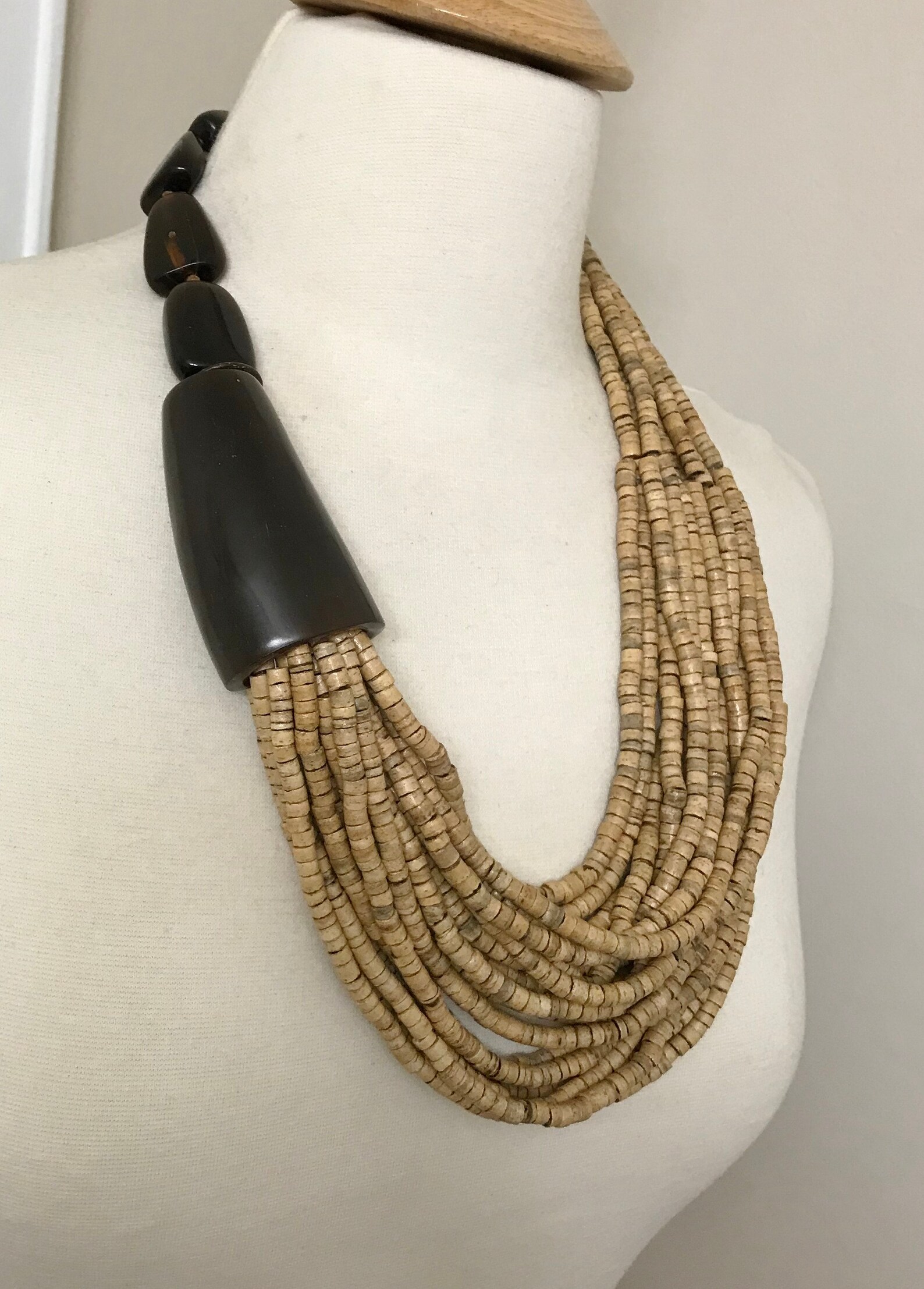 Gerda Lynggaard for Monies Style Dramatic Coconut Shell & Horn | Etsy