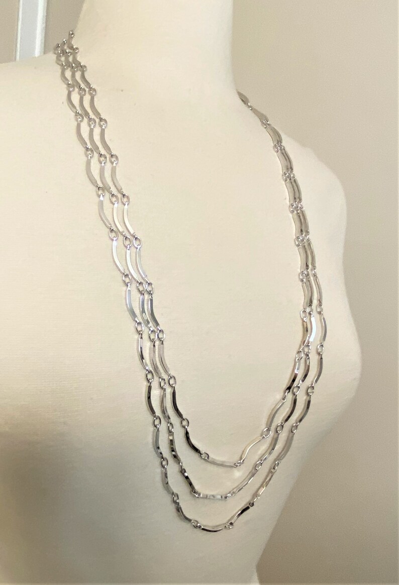 Authentic Vintage Yves Saint Laurent YSL Silver Tone Triple - Etsy