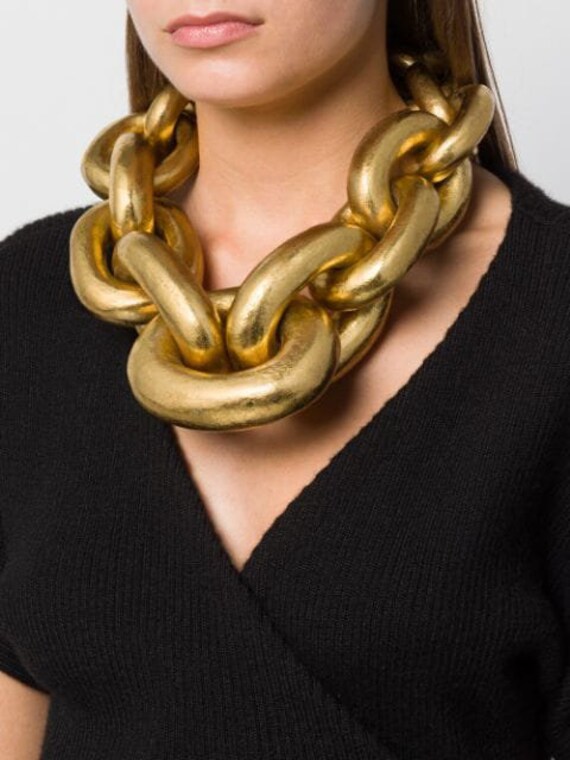 Stunning Gerda Lynggaard - Monies Chunky Gold Foil Ch… - Gem