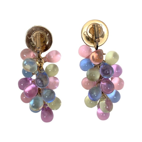 Stunning Pastel Color Cha Cha Lucite Statement Long E… - Gem