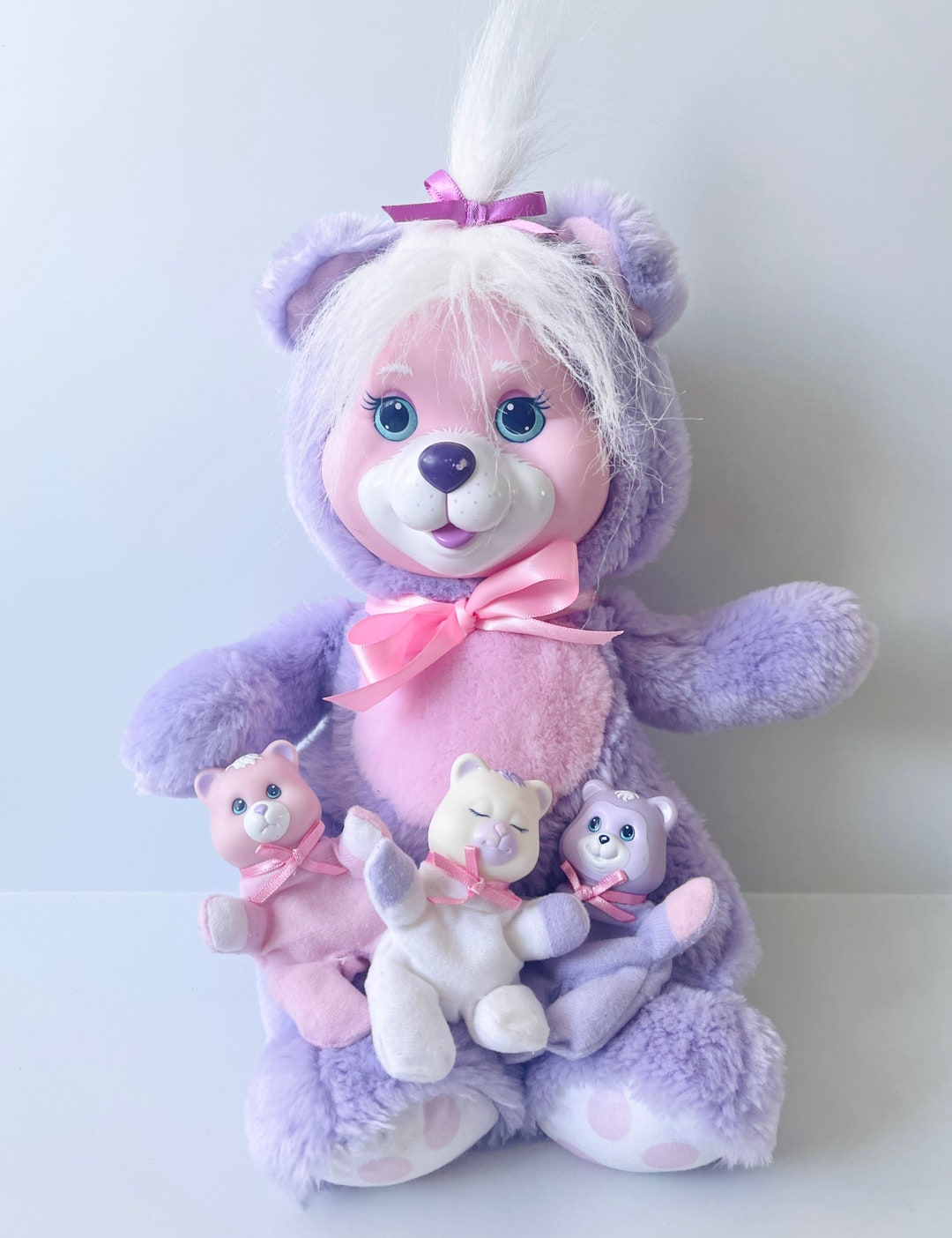 Vintage RARE Hasbro Baby Cub Surprise Pink Purple Plush W - Etsy