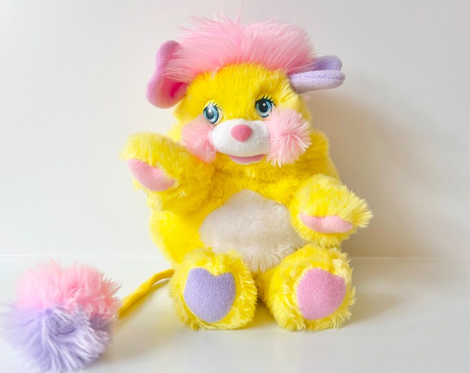 Vintage Potato Chip Yellow Popples Plush Mini 1980s Mattel - Etsy