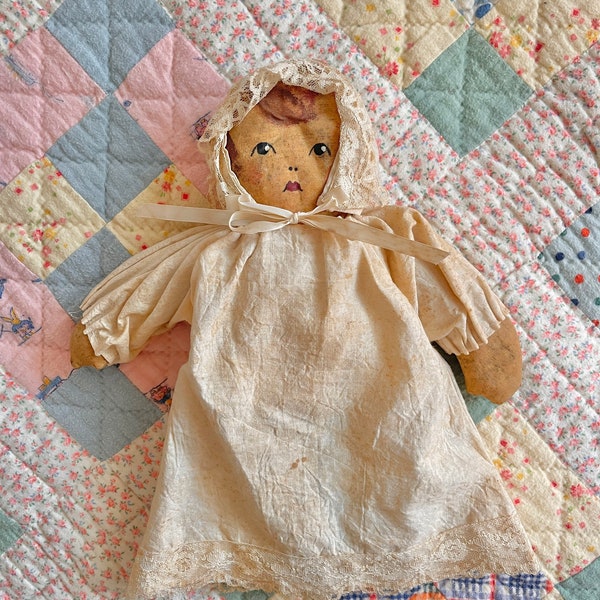 Vintage Rag Doll - Etsy