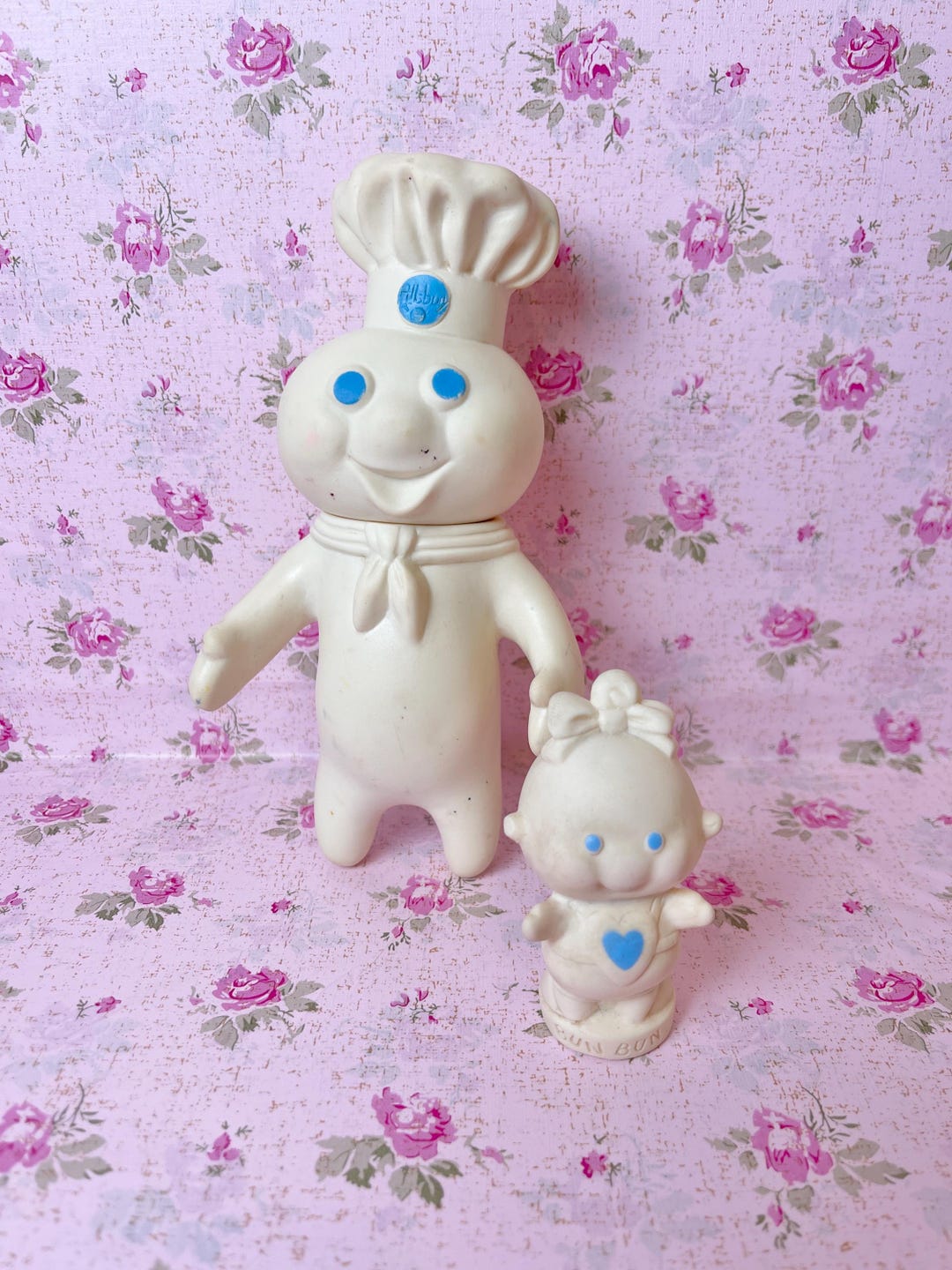 Vintage Pillsbury Doughboy Dough-boy Rubber Doll and Baby Girl 1970s - Etsy