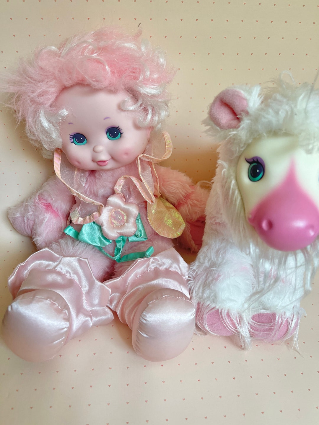 Vintage Wonder Whims Plush Pink Zebra 1980s Plush Raindrop - Etsy